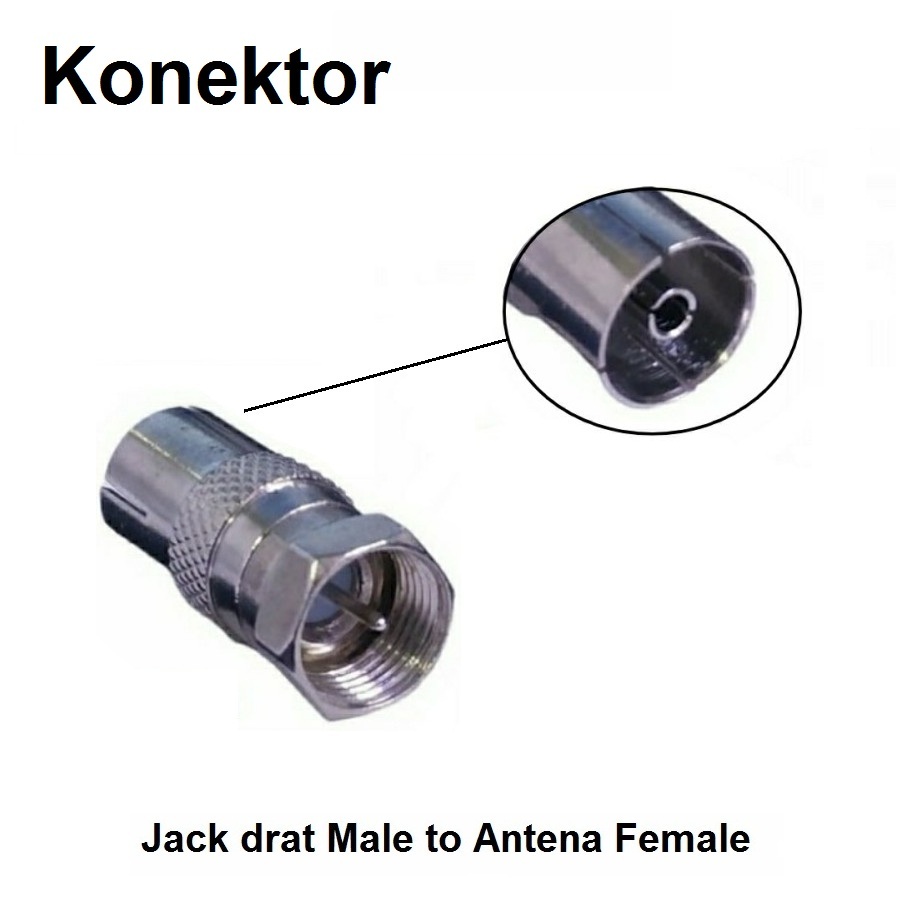 Tv Antenna Connector - Jack drat Male to Jack Antenna Female | Shopee ...