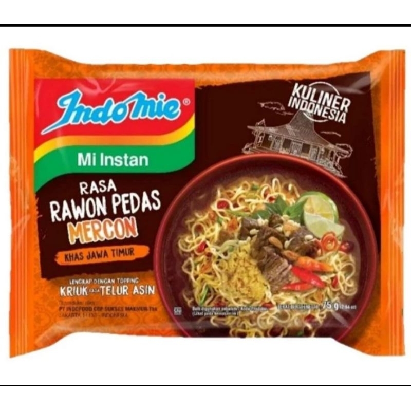 Indomie instant noodles with spicy rawon flavor / pcs | Shopee Malaysia