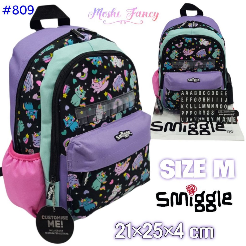 HITAM Smiggle Unicorn Cat Black Bag/Smiggle Junior Animalia/Smiggle ...