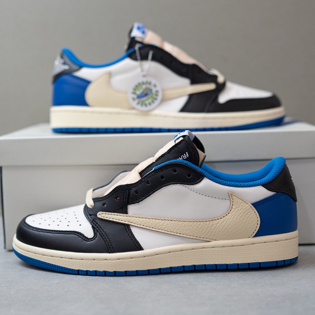 Travis Scott x Fragment x Air Jordan 1 Low OG Cactus Jack Royale Men's ...
