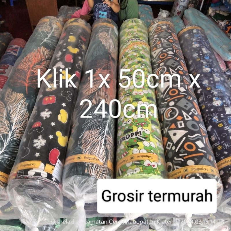 Original metered polymicro dispersed fabric, smooth and soft | Shopee ...