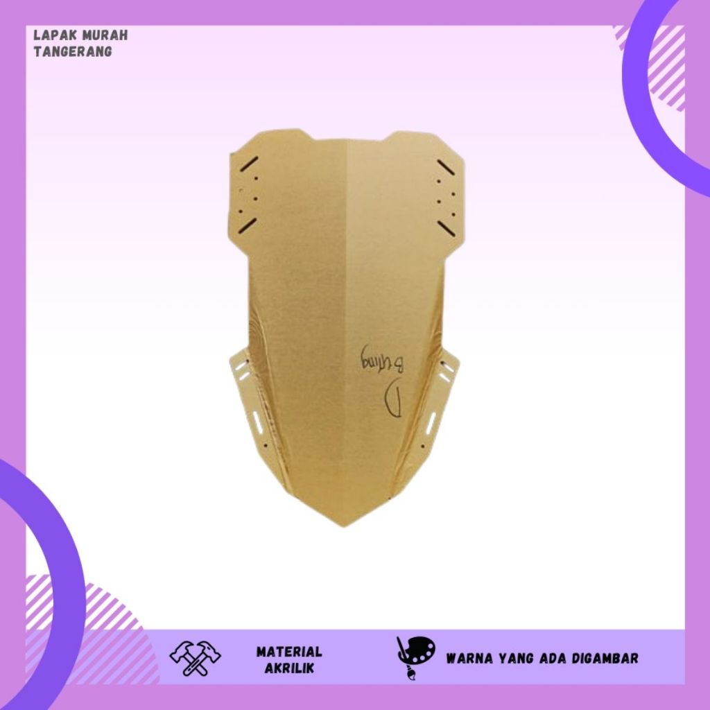 Custom VISOR 60 CM CUSTOM WINDSHIELD 60 CM VIXION NVA NVA NEW CB BYSON ...