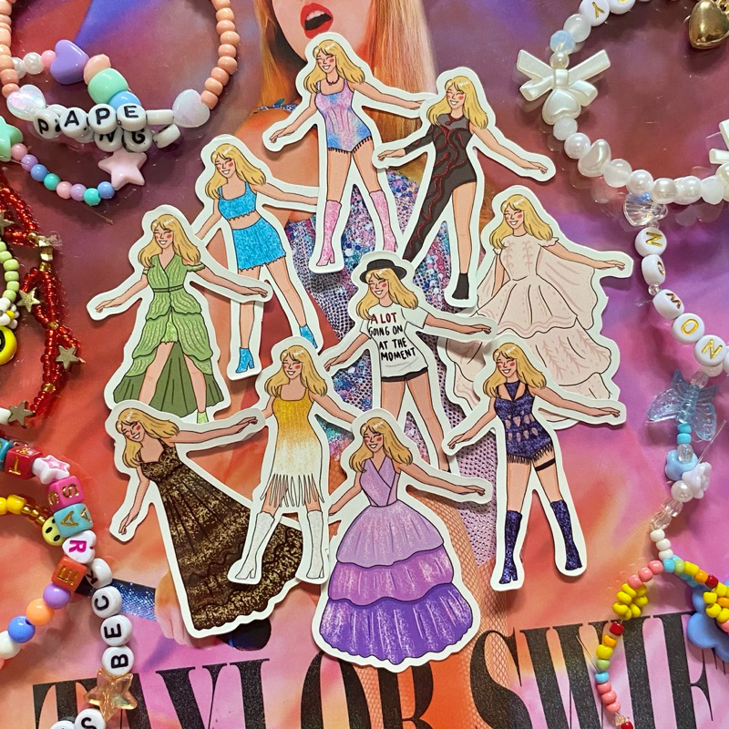 Taylor Swift The Eras Tour Costumes Outfits | Customizable Sticker Pack ...