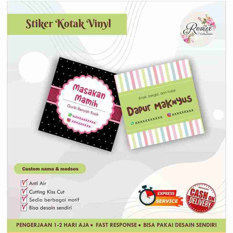 Waterproof VINYL BOX STICKER / FOOD NAME LABEL / PACKAGING JAR / CUSTOM ...