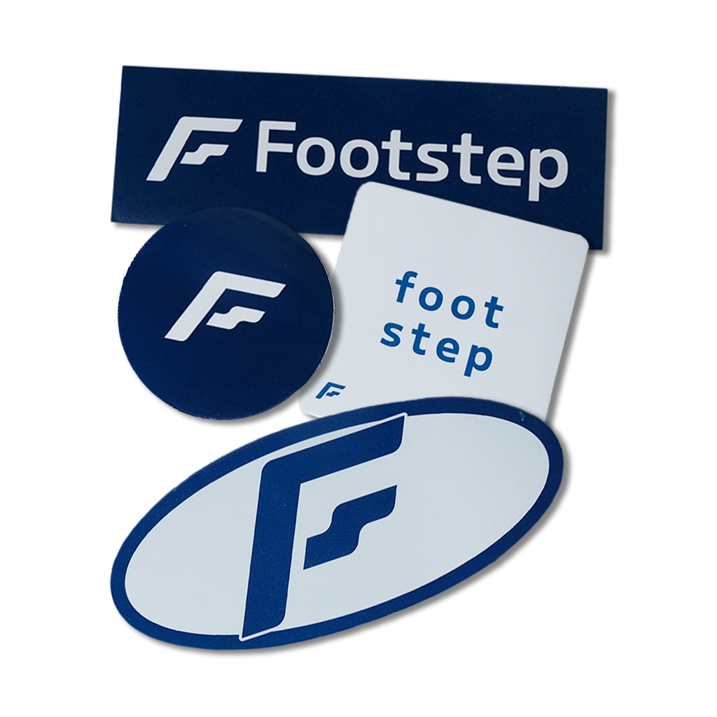 LOKAL Footstep Footwear Sticker Pack - Local brand logo Sticker ...
