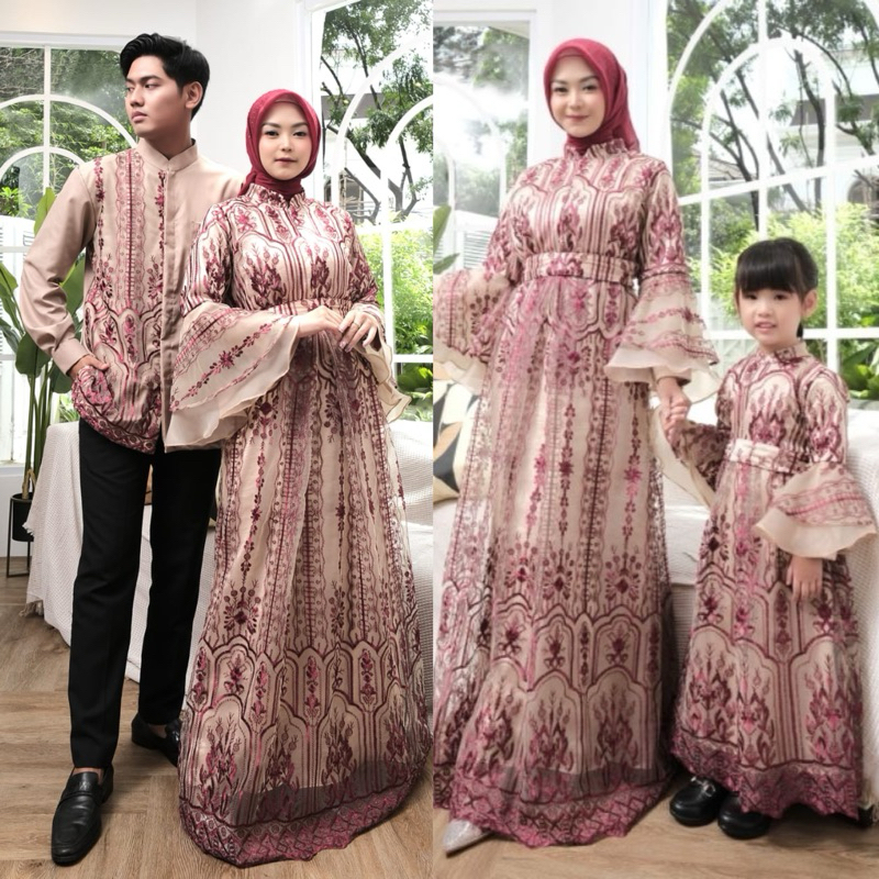 Ready to send!!! Canty DRESS KOKO, MOMS AND KIDS BRUKAT DRESS Eid Lebaran Kondangan Premium ...