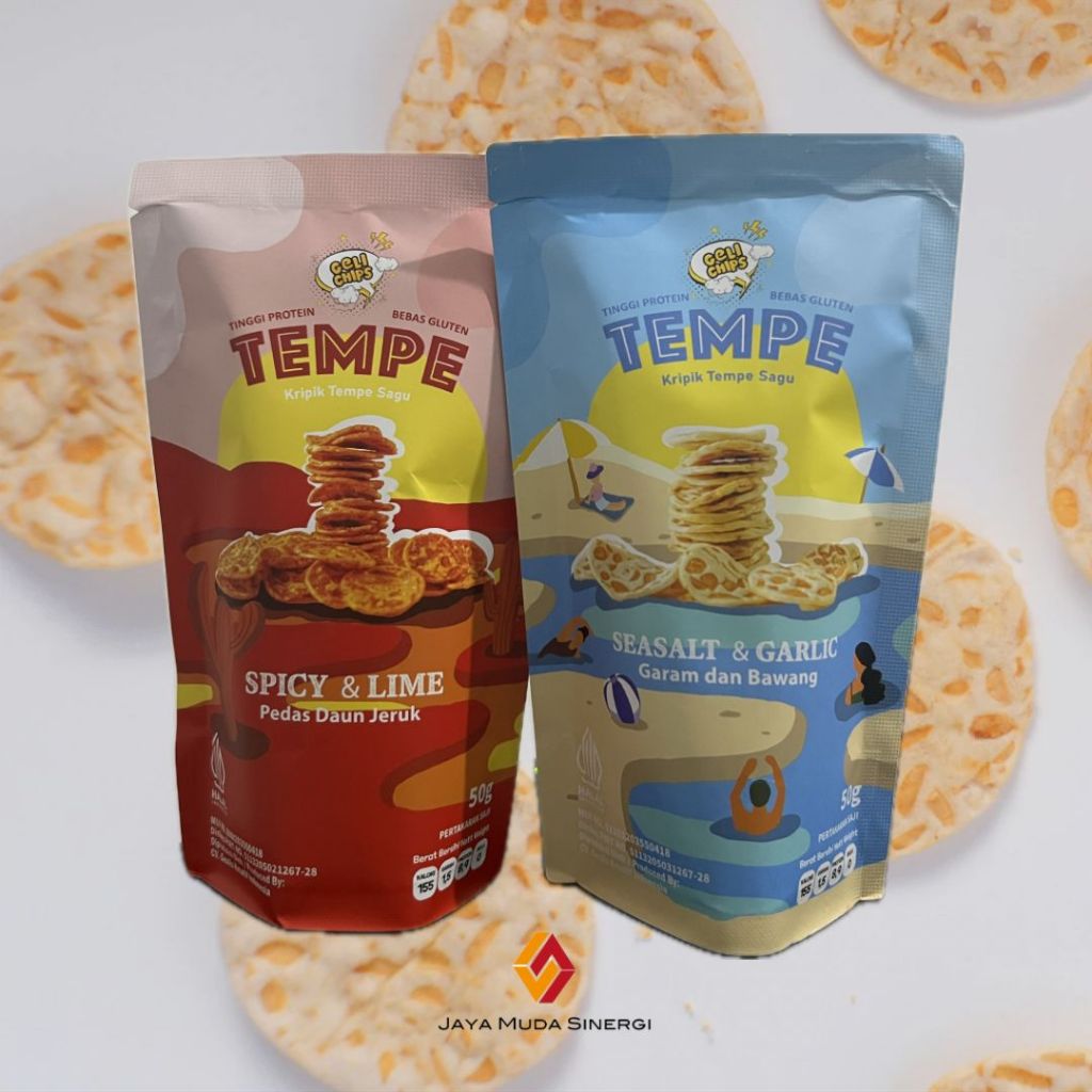 Geli CHIPS - SAGU TEMPE CHIPS - SPICY ORANGE LEAVES & SEASALT GARLIC ...