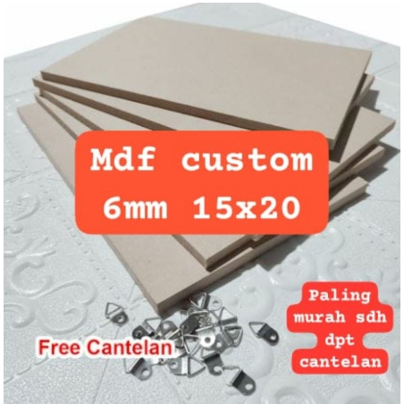 KAYU HIASAN DINDING 6mm Thick Mdf Wood For Wall Decoration Size 15x20 ...