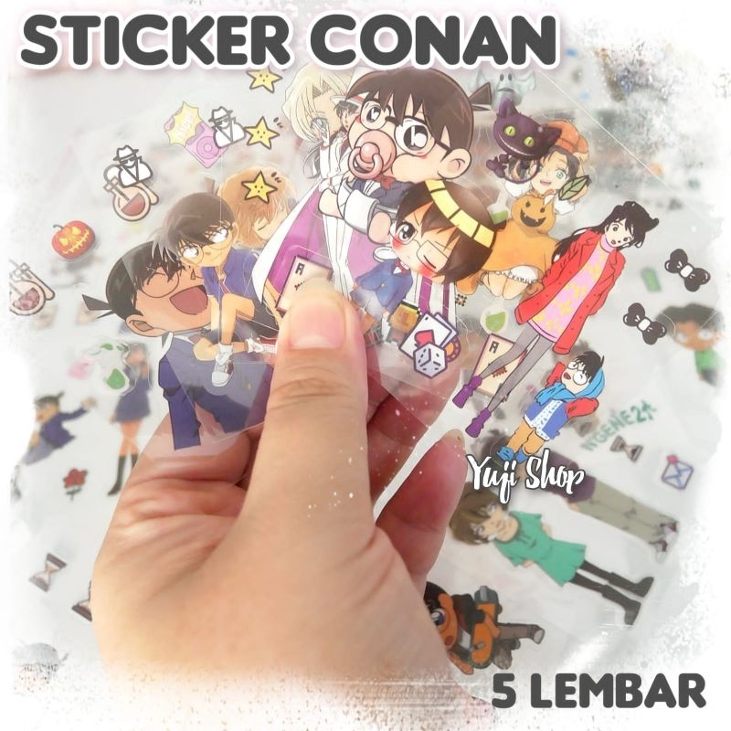 (Yuji Shop) ECER Sticker 5 sheets Detective Conan Masu Harry Potter ...