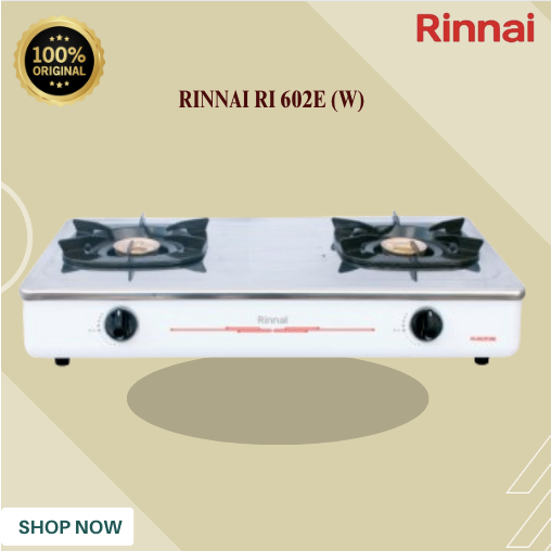 RINNAI 2-BURNER GAS STOVE RI 602E(W) Rinnai stove/RI602E(W)/RI-602E(W ...