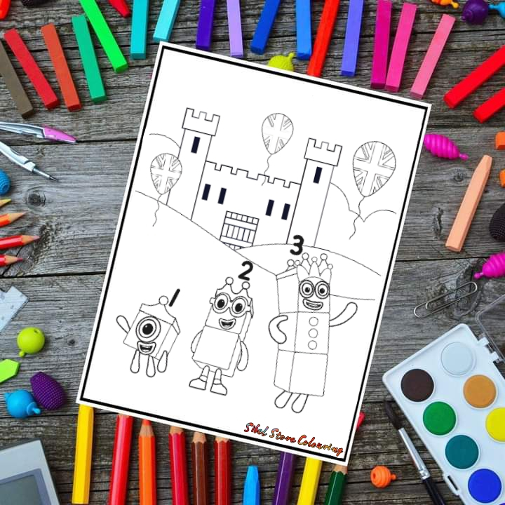 Numberblocks & Friends Series Children's Coloring Paper / Drawing Paper ...