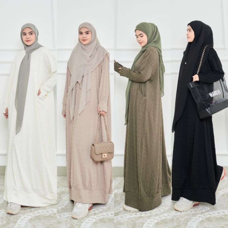 KNIT GAMIS / CASUAL GAMIS / DENNA DRESS BY MAREVI (STANDARD SIZE ONLY ...