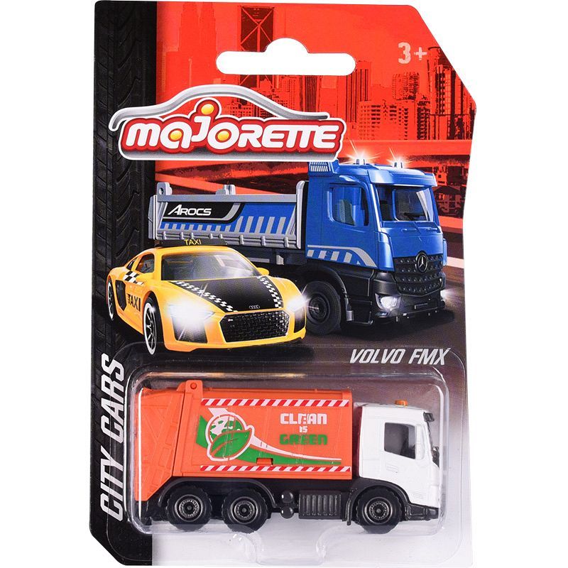 Majorette City Cars Volvo FMX Garbage Truck Diecast Original Garbage ...