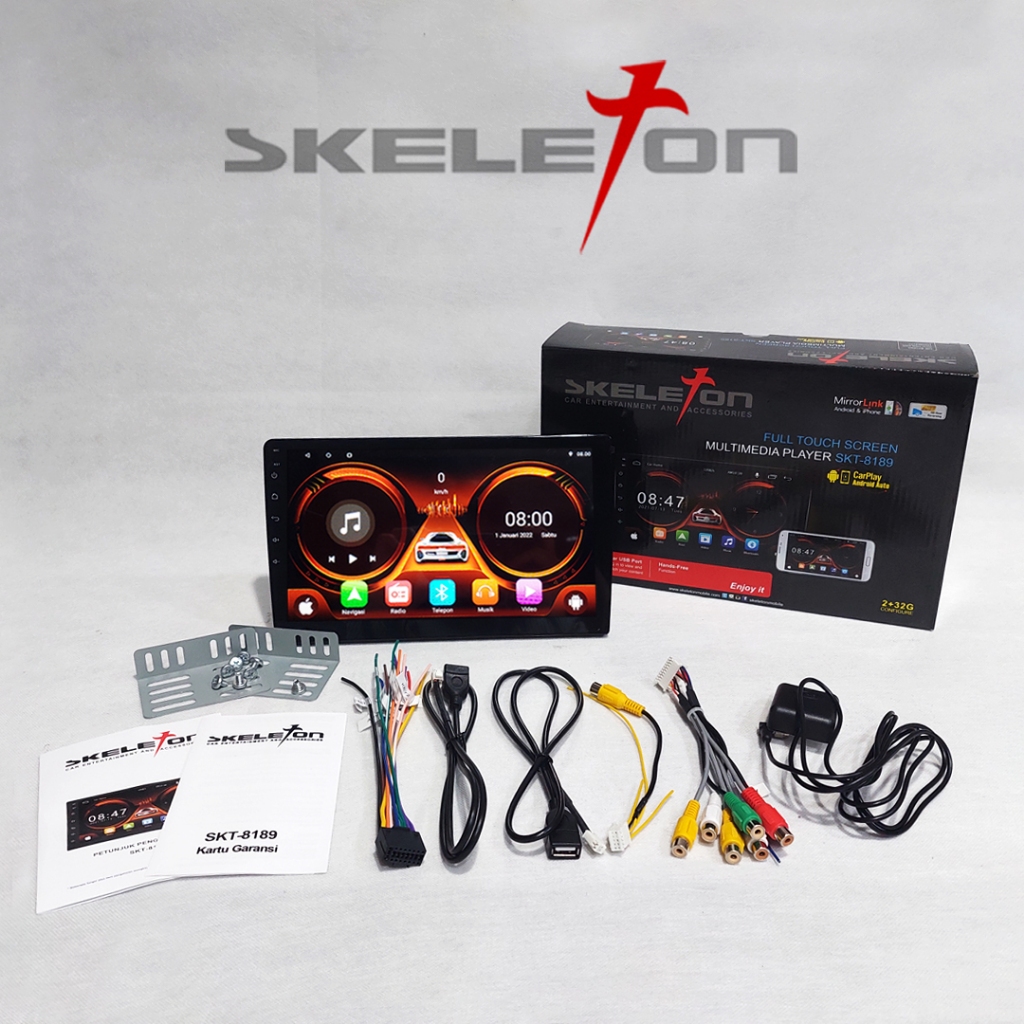 Head Unit Double DIN Android SKELETON 7/9/10 INCH Car Audio Bluetooth ...