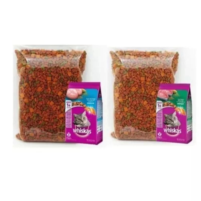 Whiskas Dry Cat Food All Variants Adult Junior Kitten Repack Packaging ...