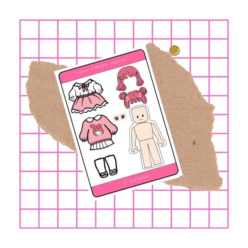 Sanrio Melody BP Paper Doll Toy Disassembly Dress Up Game | Shopee Malaysia