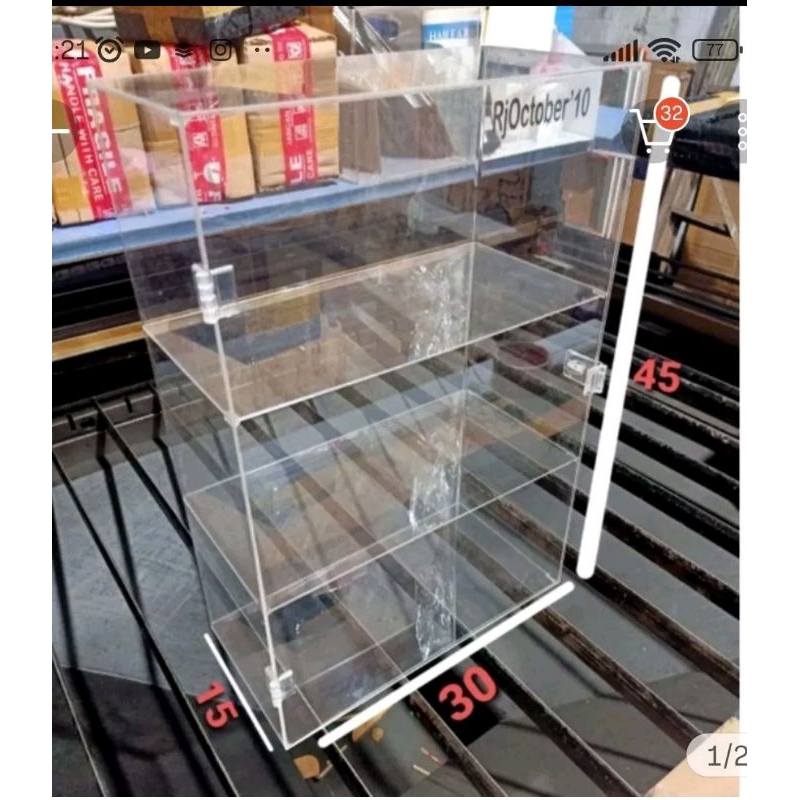 2 tier acrylic shelf Display | Shopee Malaysia
