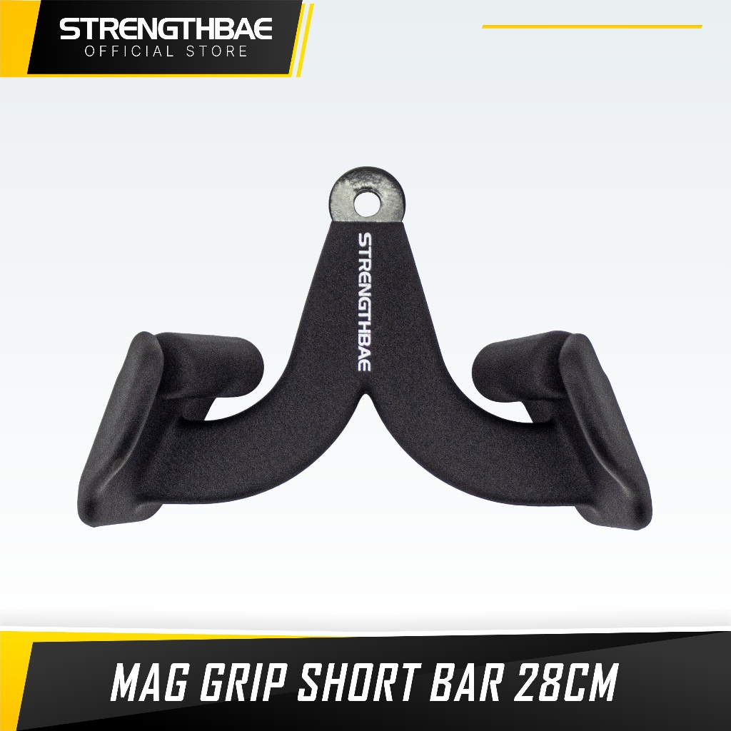 Mag Grip Short Bar 28cm Cable Attachment STRENGTHBAE Lat Pulldown Row ...