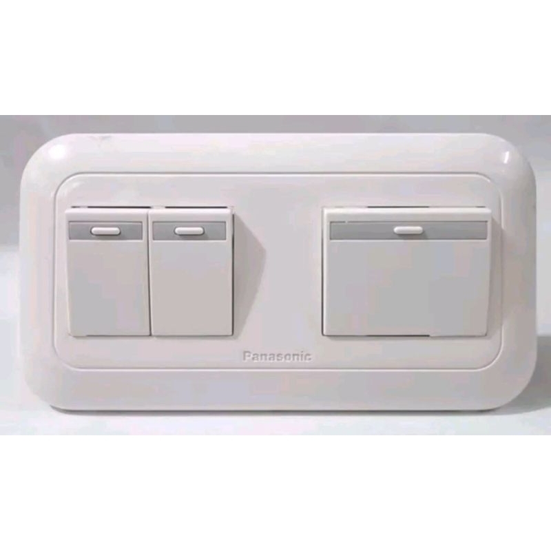 Panasonic SWITCH STOP CONTACT 2 GANG | Shopee Malaysia