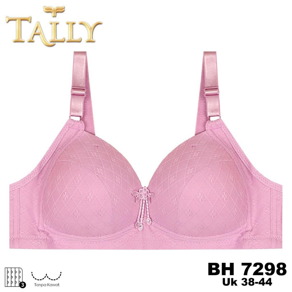 KATUN Tally x Sarwedah Bh 7298 Wireless Bra Thin Foam Cotton CUP B - C 3-hook Daily Bra Soft And ...