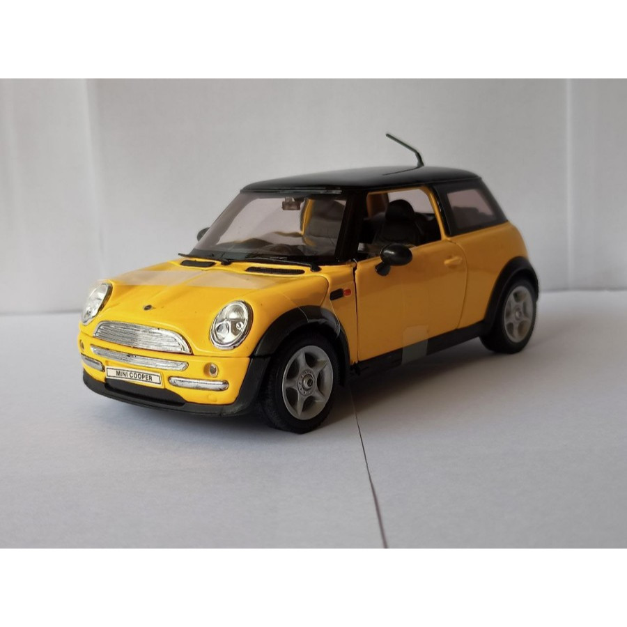Diecast Mini Cooper Hatch Yellow Welly Car 1:24 price collection toy ...