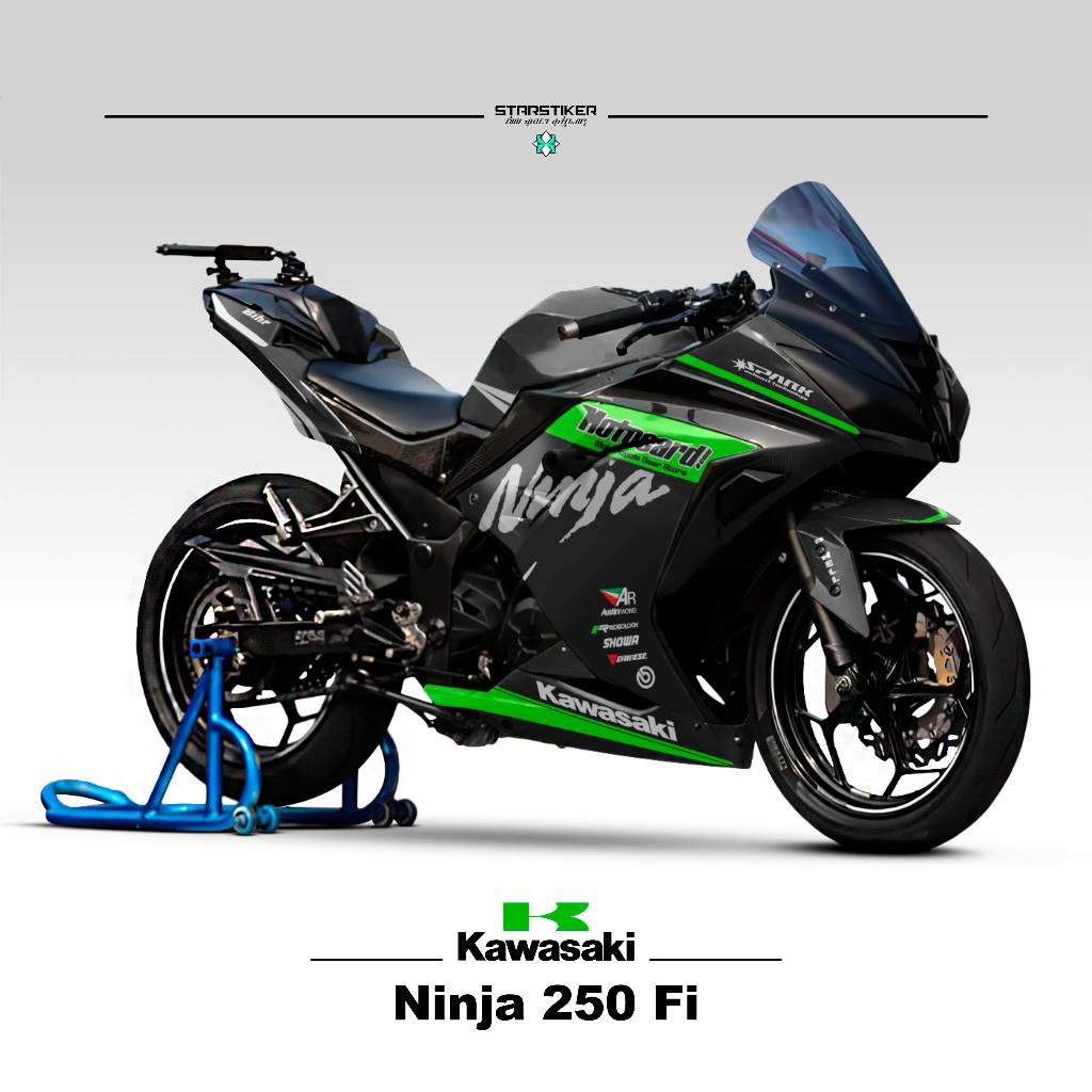 Striping Semifull Ninja 250 Fi Motif 49/ Sticker / Sticker / Stock ...