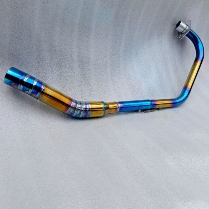 Stainless pipe rainbow Big Elbow RAIDER 150 carb fi tmx 125 150 155 ...