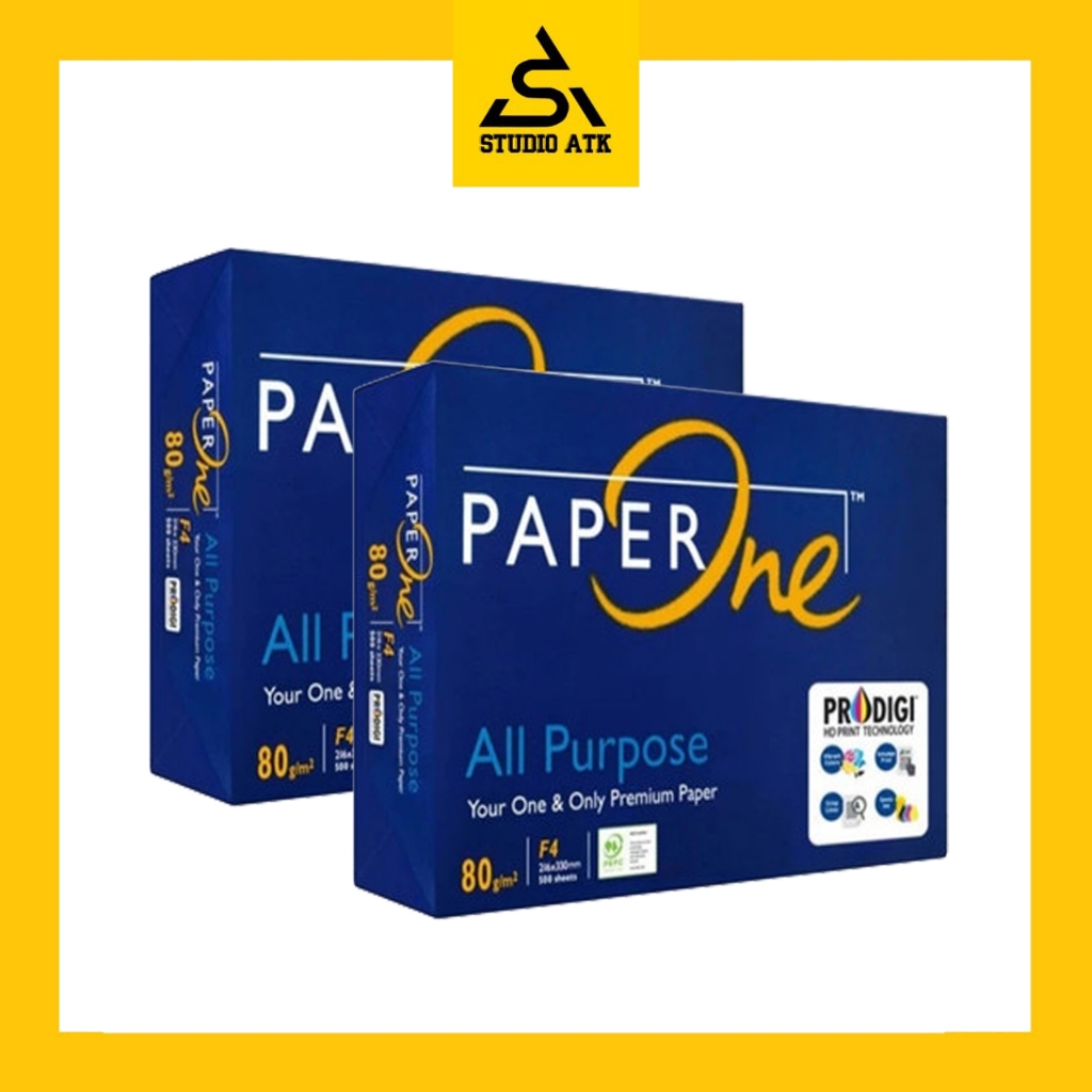 HVS Paper One F4 80gram (box/5rim) | Shopee Malaysia