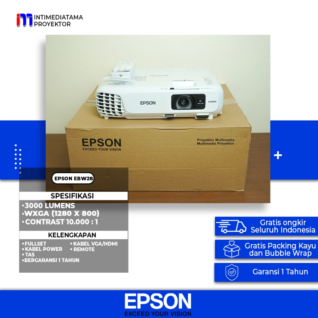Epson EB W28. Projector | Shopee Malaysia