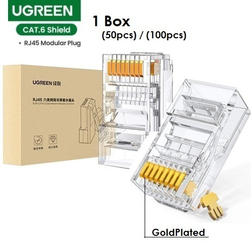 Ugreen RJ45 Ethernet LAN Connector Crystal Network Modular Connector ...