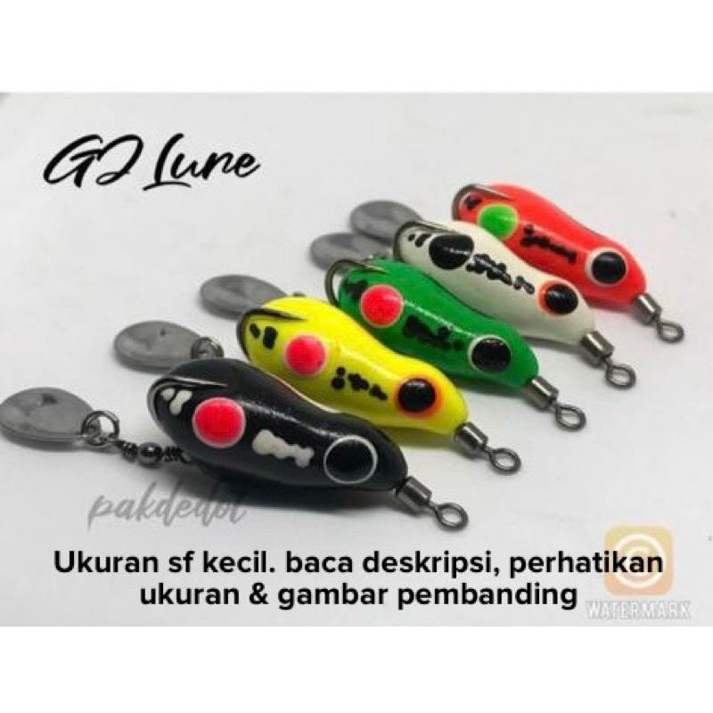 Soft frog UL Capsule mini GJ Lure 2,7 cm 2.5 gr hook no. 4 | Shopee ...