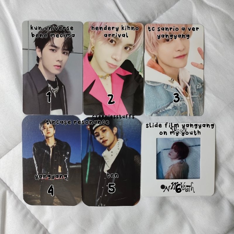 Photocard official wayv slide film yangyang ten tincase resonance ...