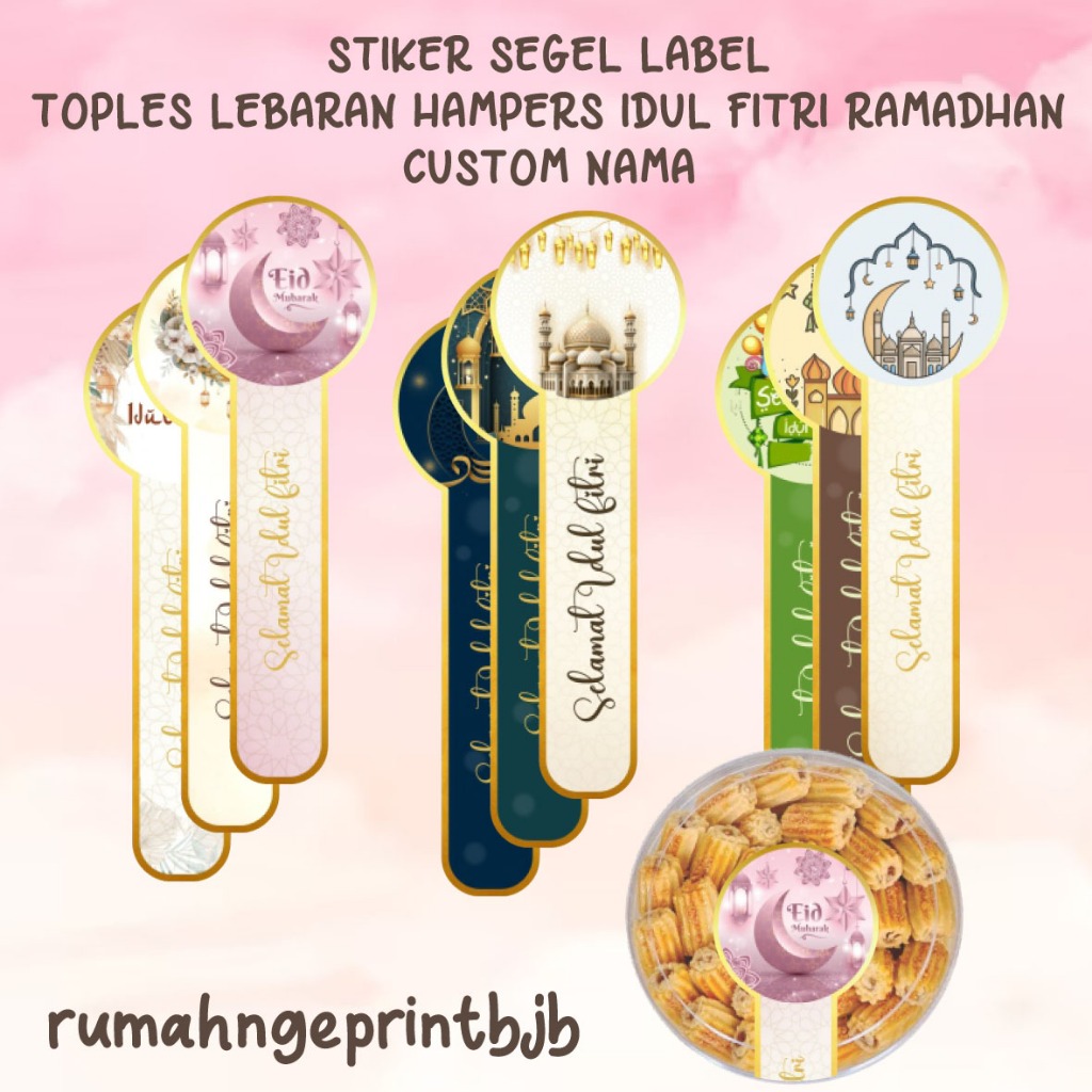 2024 [BUL] STICKER SEAL LABEL EID JAR HAMPERS EID UL FITRI RAMADHAN ...
