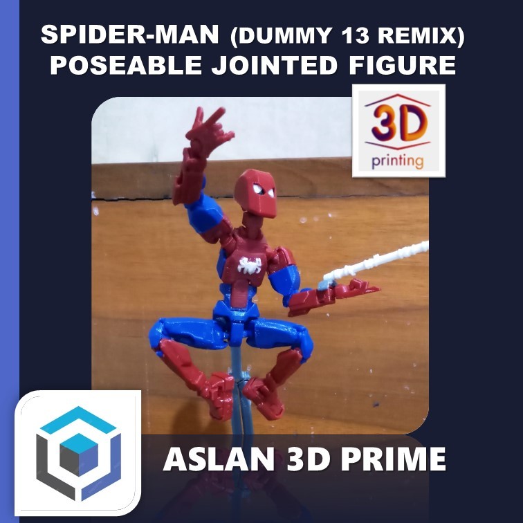 Dummy 13 SPIDER-MAN EDITION JOINTED POSEABLE ACTION FIGURE 3D Print ...