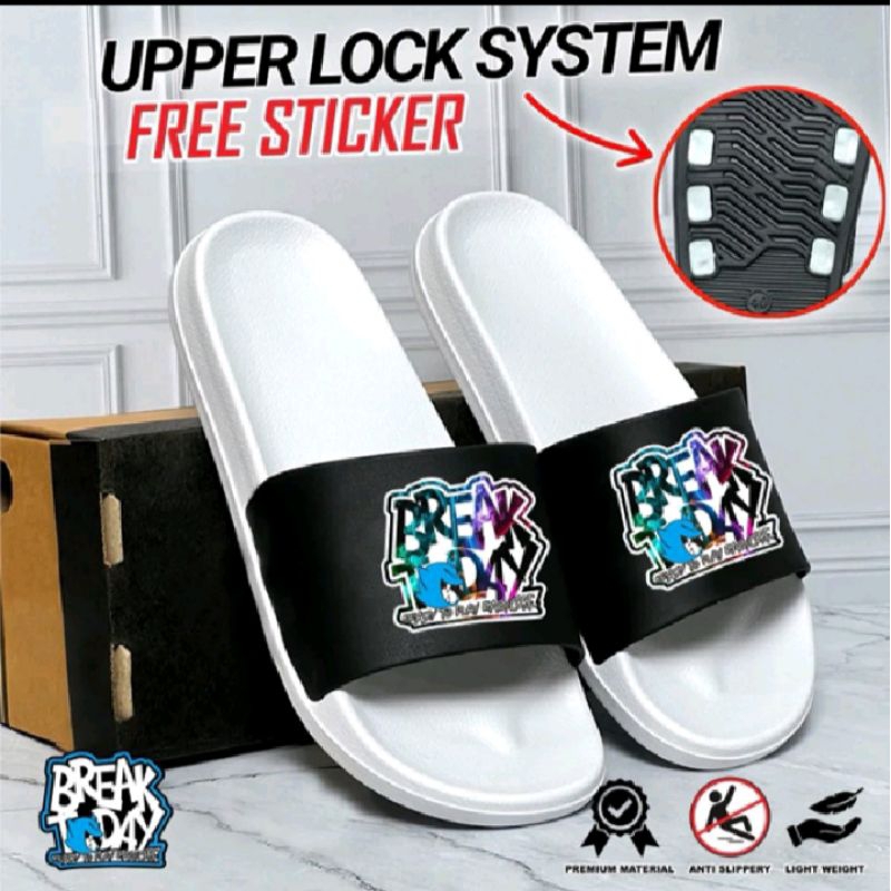 Original contemporary Slop Slide sandals Upper Lock | Shopee Malaysia