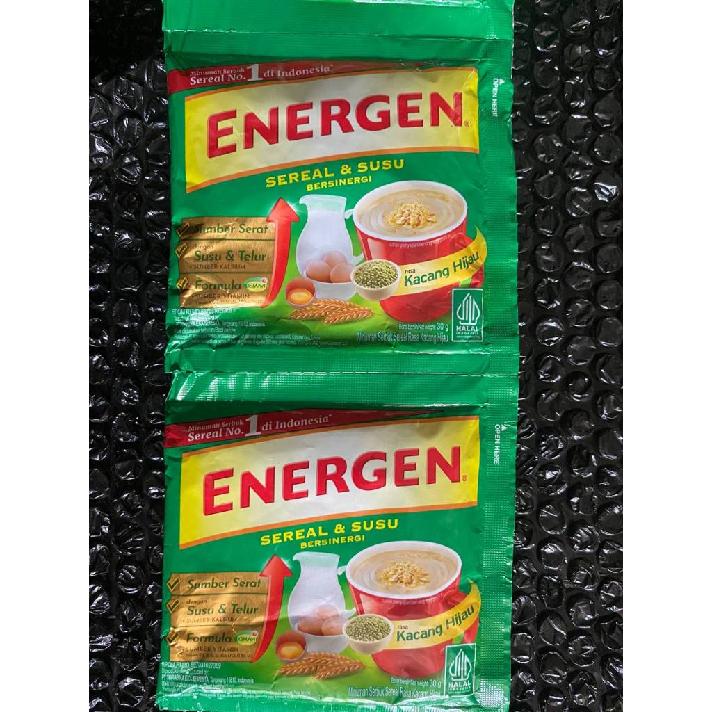 HIJAU Energen cereal 1 piece / Energen sachet contains 10 / Energen ...