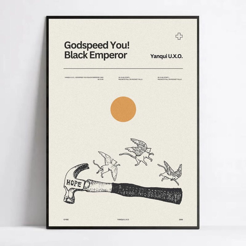 Poster Frame - Godspeed You! Black Emperor - Yanqui UXO | Shopee Malaysia