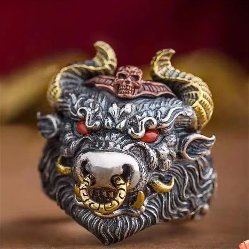Elegant Bull Design Minotaur Dark Soul (Adjustable) Ring | Shopee Malaysia