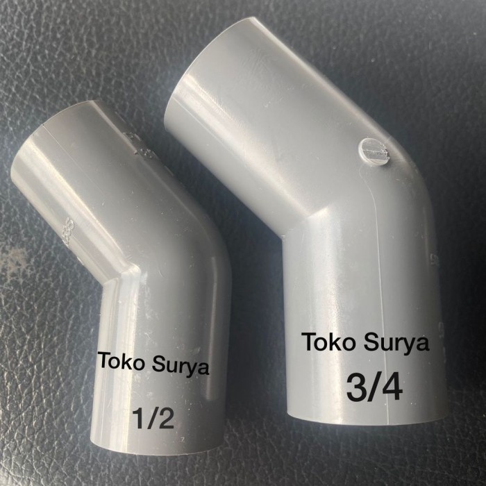 Keni 45 DEGREE 1/2" 3/4" INCH AW PVC elbow 45 degree L Lbow | Shopee ...
