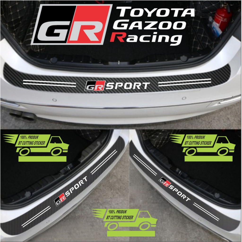 Sticker carbon 3D sticker Rear Bumper Car sticker toyota fortuner ...