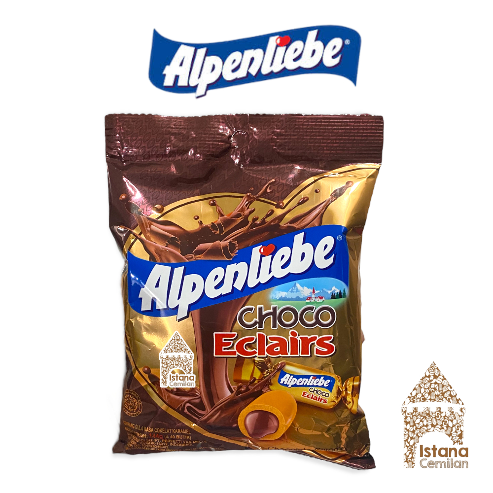 Alpenliebe Eclairs Candy with Chocolate / White Melting contains 40 ...