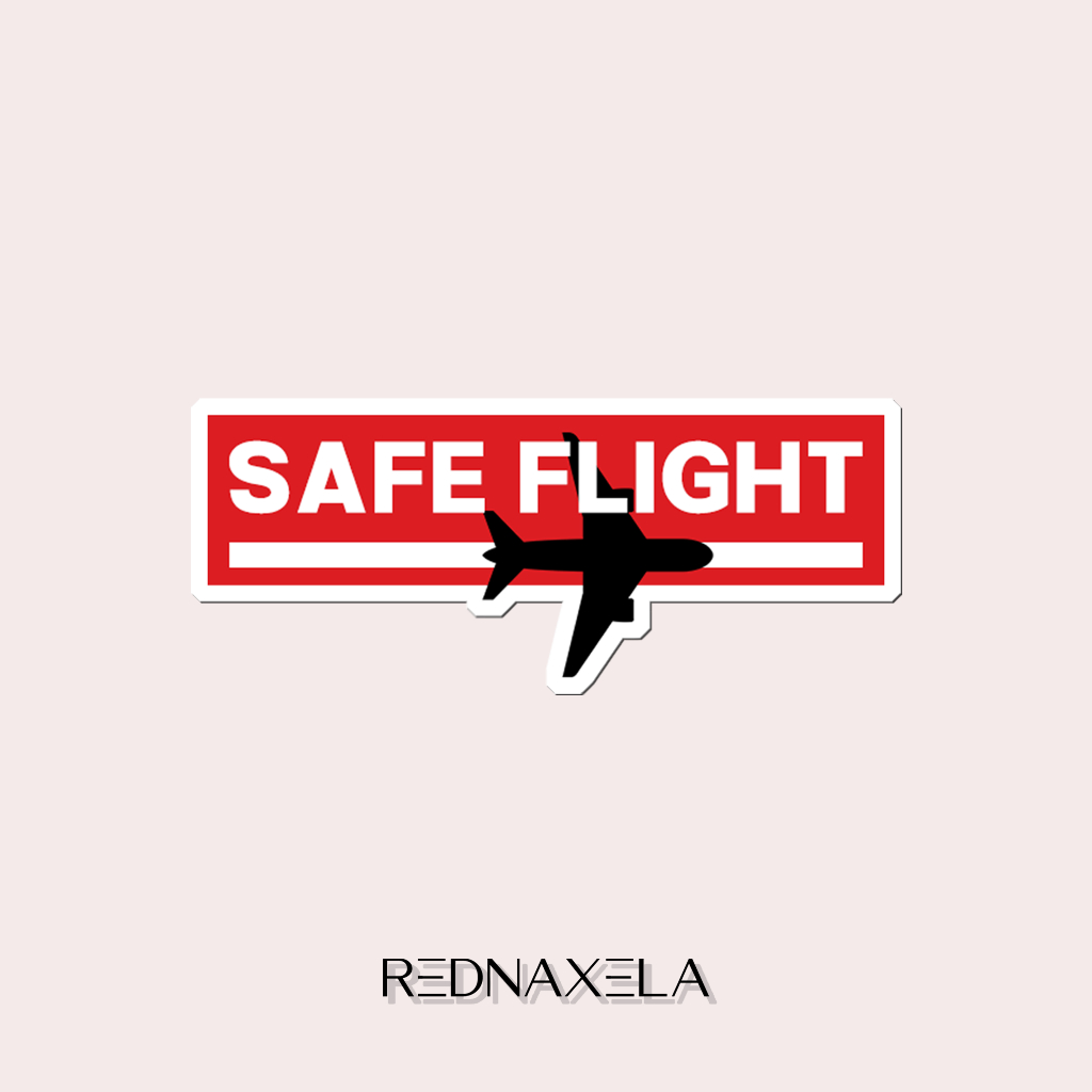 Vinyl Safe Flight Sticker Outdoor Luggage Sticker Waterproof Sticker ...