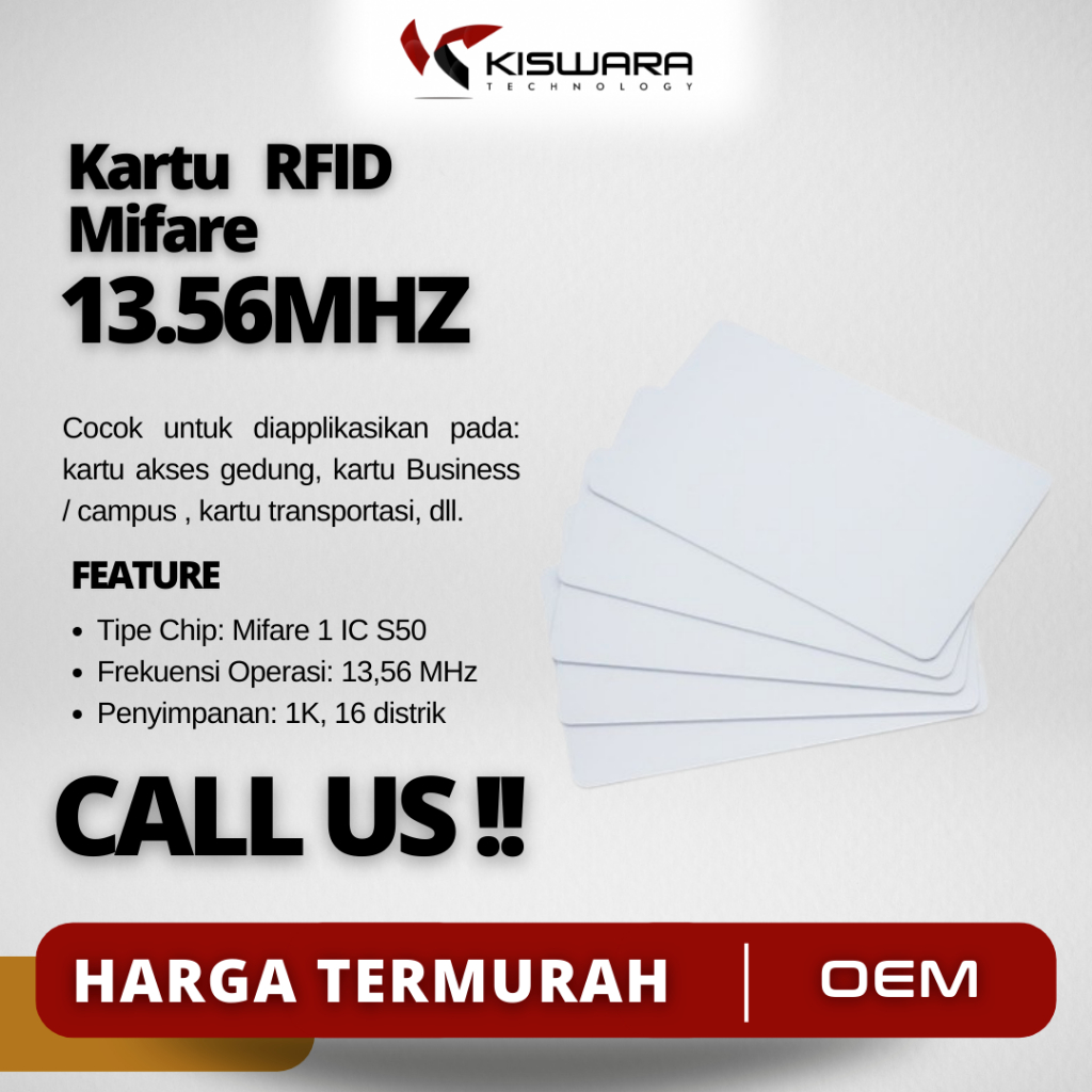 Rfid Mifare Card 13.56MHz MF 1k RFID Read & Write (NFC Smartcard ...