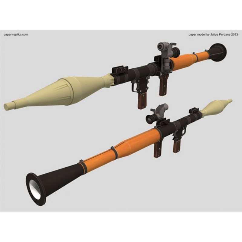RPG launcher toy papercraft pattern sheet (PR-H1) | Shopee Malaysia
