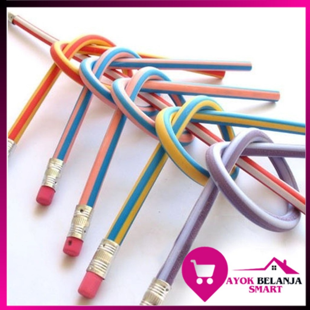Abs Flexible Pencil Flexible Rolled Pencil Flexible Unique Cute ...
