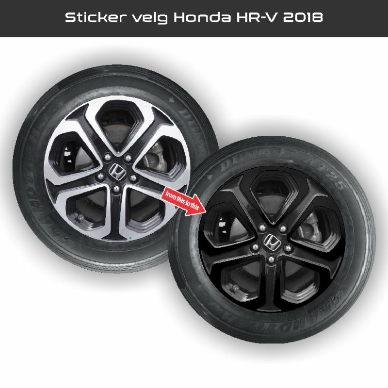 2018 - 2020 honda HRV rim stickers (silver beret) | Shopee Malaysia