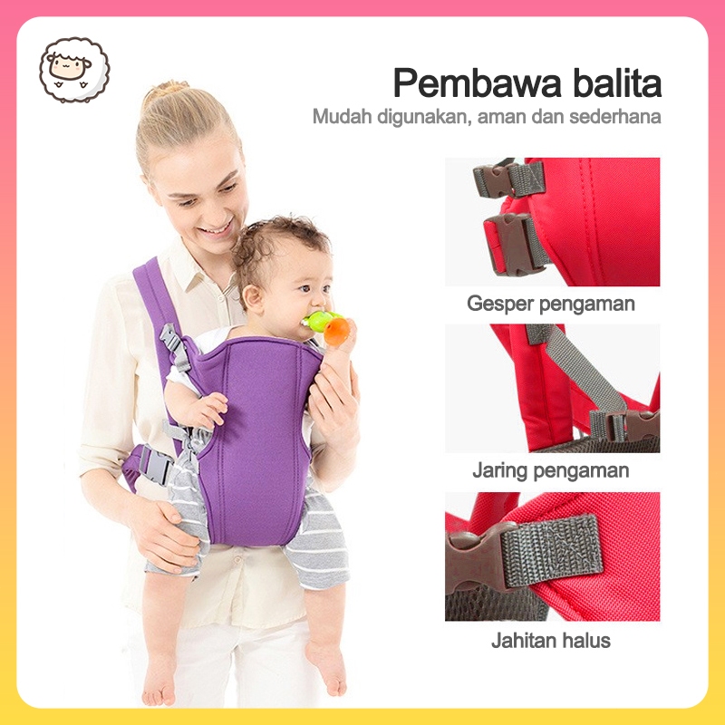Baby Front Back Baby Hipseat Premium Import Baby Carrier Polos J215 ...