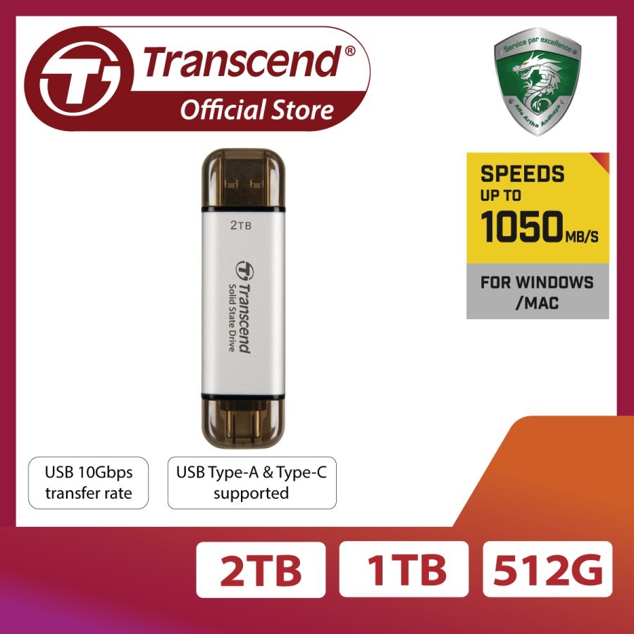 Transcend External SSD ESD310S 512GB 1TB 2TB | Shopee Malaysia