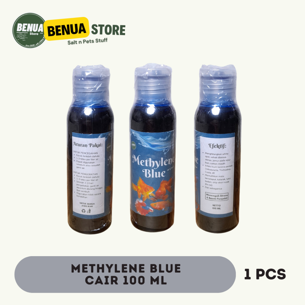 Methylene Blue Liquid Fish Blue Medicine 100 ml | Shopee Malaysia