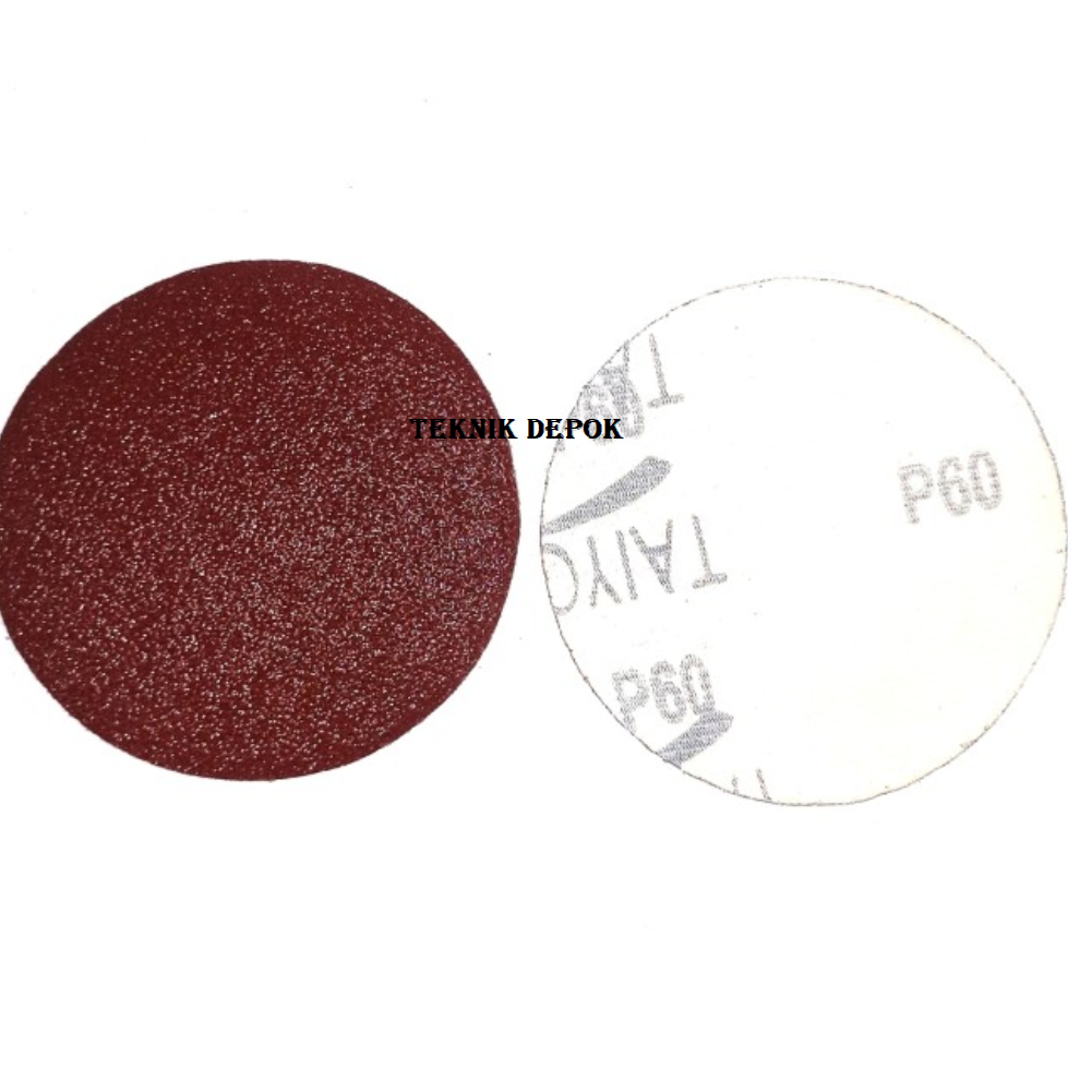 KAYU A Round Sandpaper Grit Grade 60 Grinding Paste 4 Inch 10cm Velcro ...
